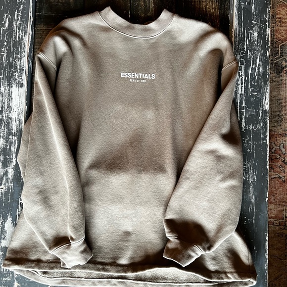 Essentials | Sweaters | Essentials Long Sleeve Crewneck Oversized Mens ...